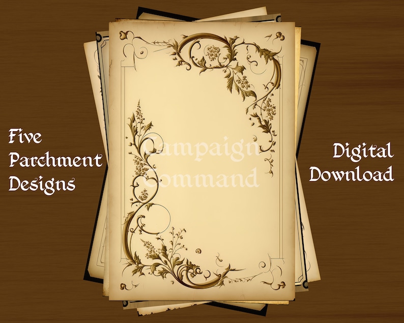 Fantasy Parchments - Entangled Collection - Digital Prints - Etsy