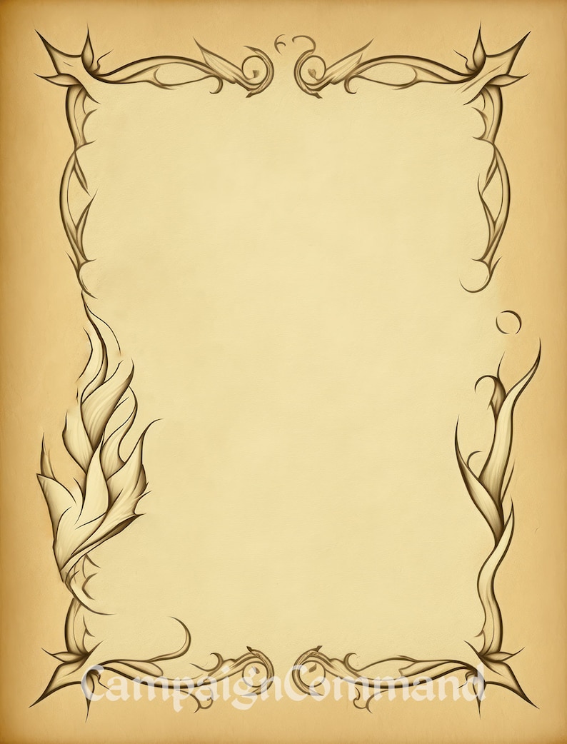 Fantasy Parchments - Flames Collection - Digital Prints - Etsy