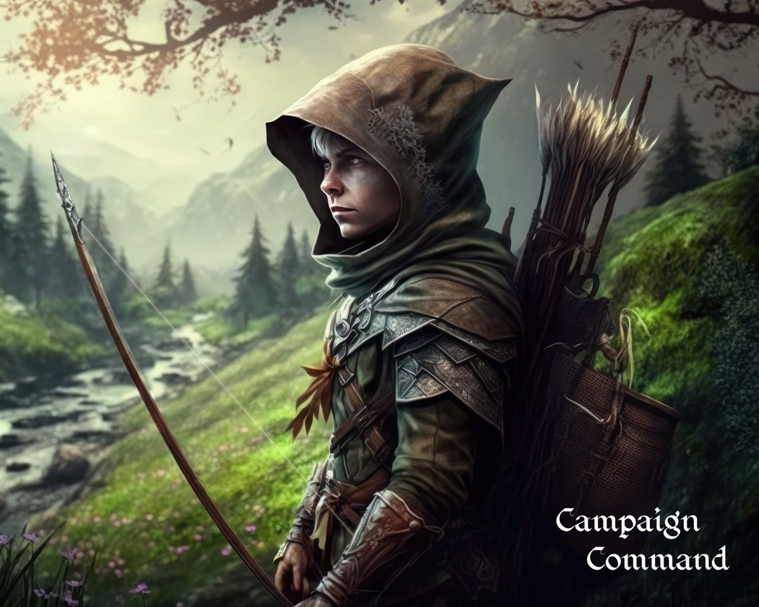 Halfling Ranger - D&D Character Portrait and Backstory - Digital Art ...