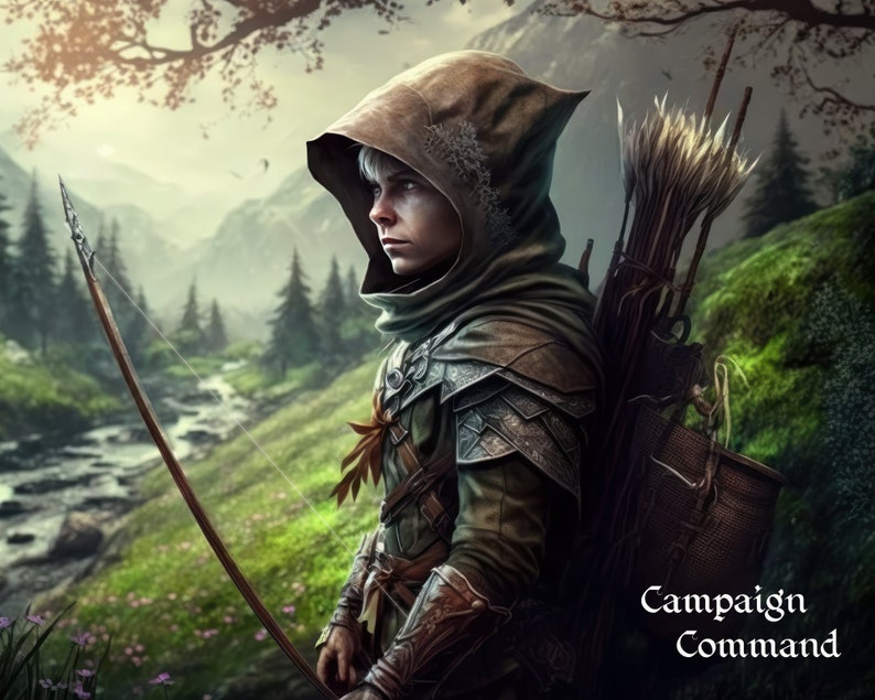 Halfling Ranger - D&D Character Portrait and Backstory - Digital Art ...