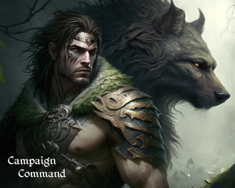 Shifter Druid - D&D Character Portrait and Backstory - Digital Art ...