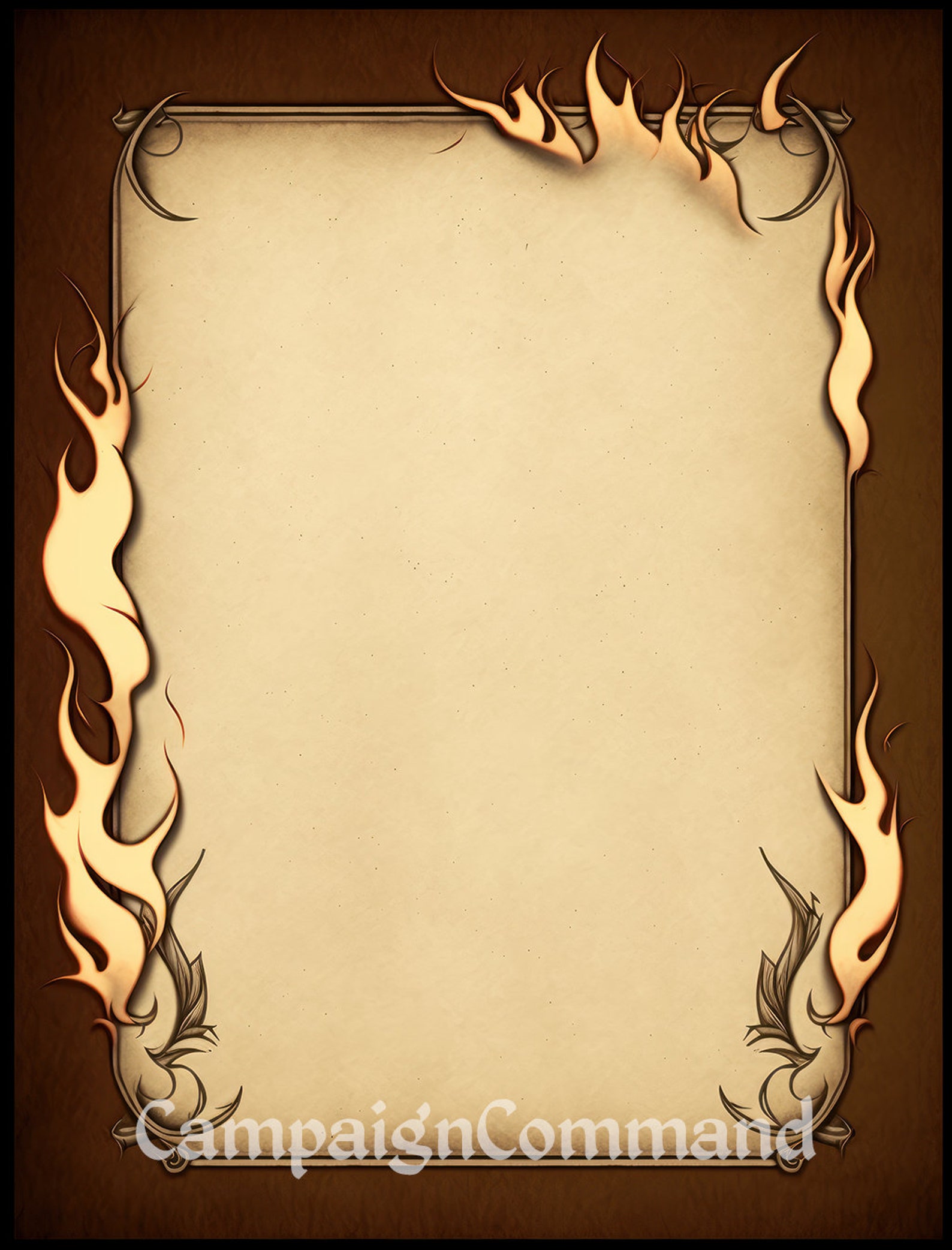 Fantasy Parchments - Flames Collection - Digital Prints - Etsy