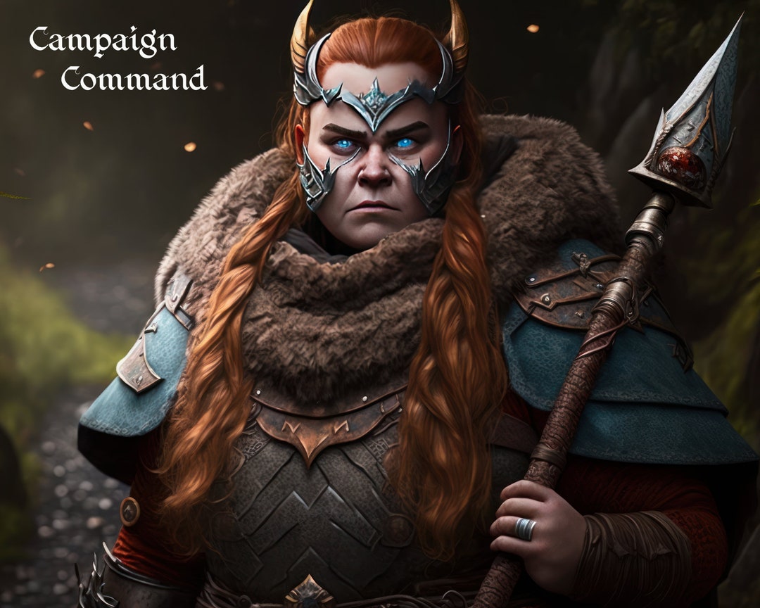 Hill Dwarf Cleric - D&D Character Portrait and Backstory - Digital Art ...