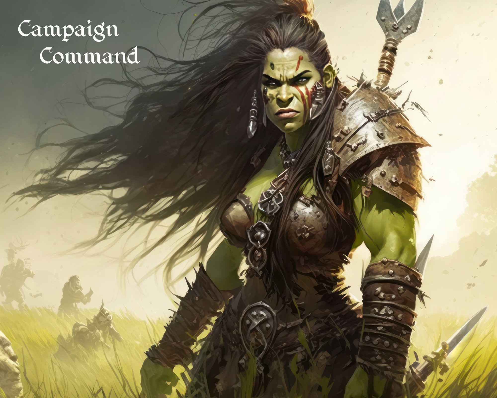 Halforc Barbarian - D&D Character Portrait and Backstory - Digital Art ...