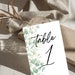 Eucalyptus Table Numbers 1-30 Printable, Wedding Table Numbers ...