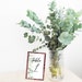 Eucalyptus Table Numbers 1-30 Printable, Wedding Table Numbers ...