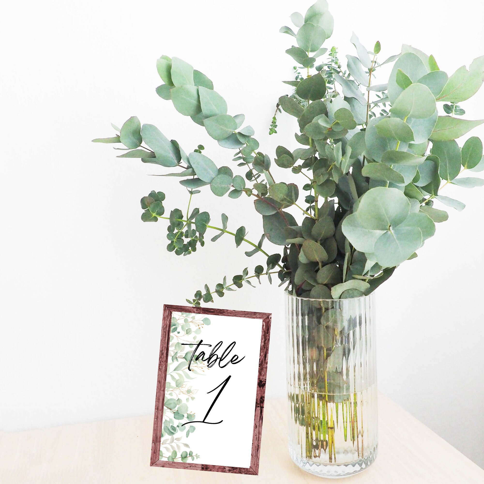 Eucalyptus Table Numbers 1-30 Printable, Wedding Table Numbers ...