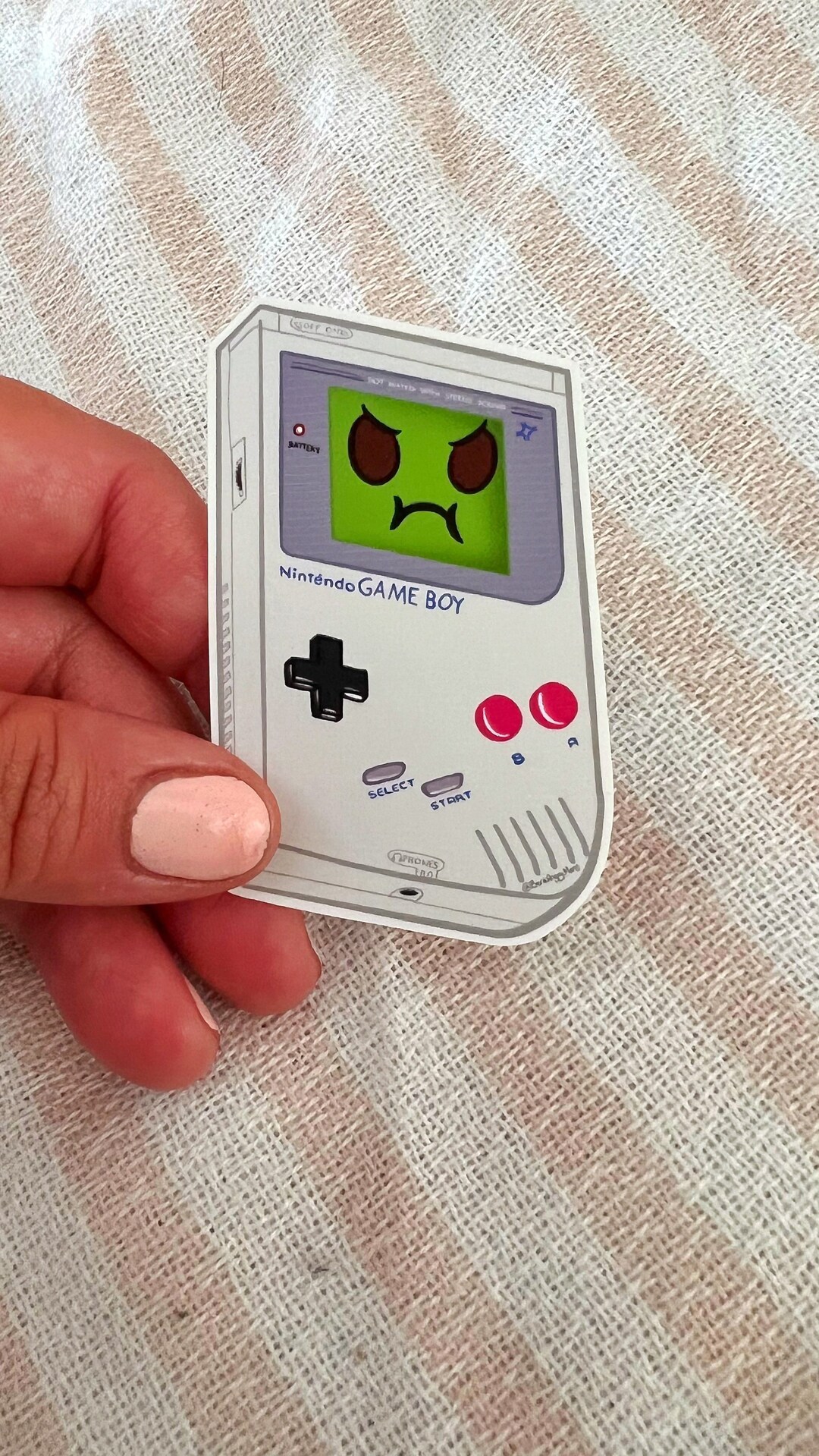 Gameboy Sticker for Laptop Vinyl Decal for Gamer Birthday Gift All Ages Original Gameboy Sticker ...