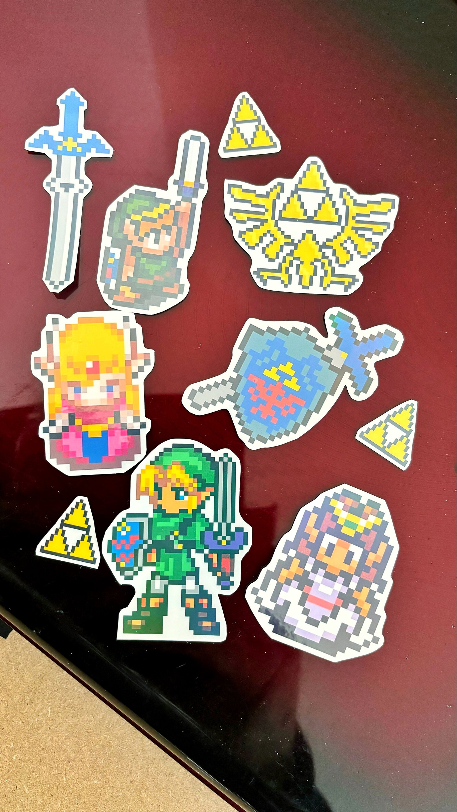 Legend of Zelda Pixel Sticker Bundle of 8 for Birthday and Party Favors ...