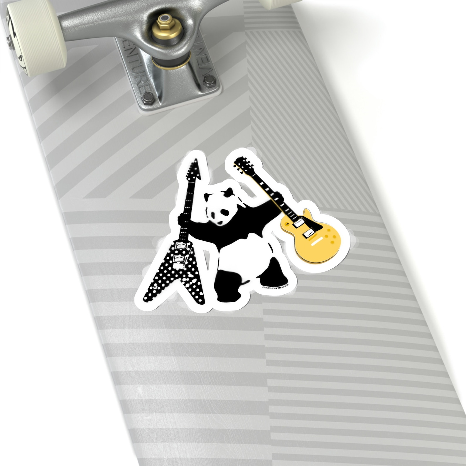 Panda With Axes | Banksy Inspired | Randy Rhoads' Polka Dot V Vs ...