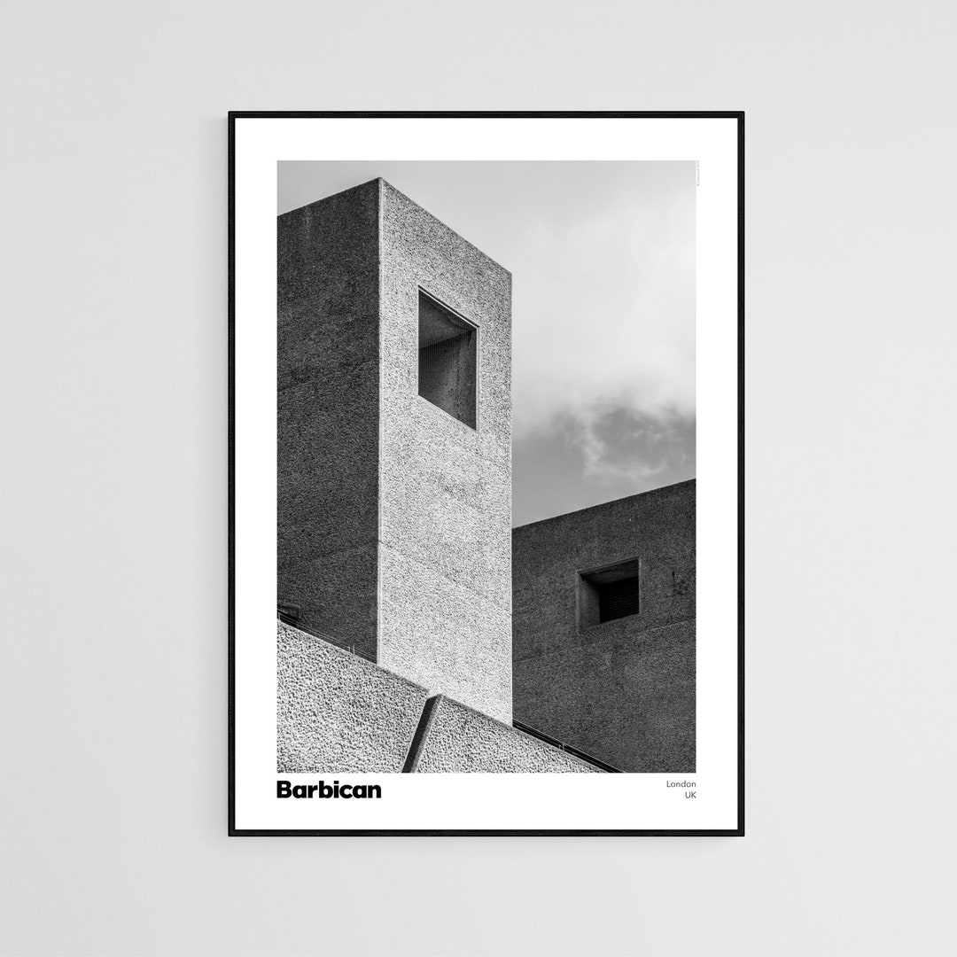 Brutalism Barbican Print London Brutalist Architecture Photography Wall ...