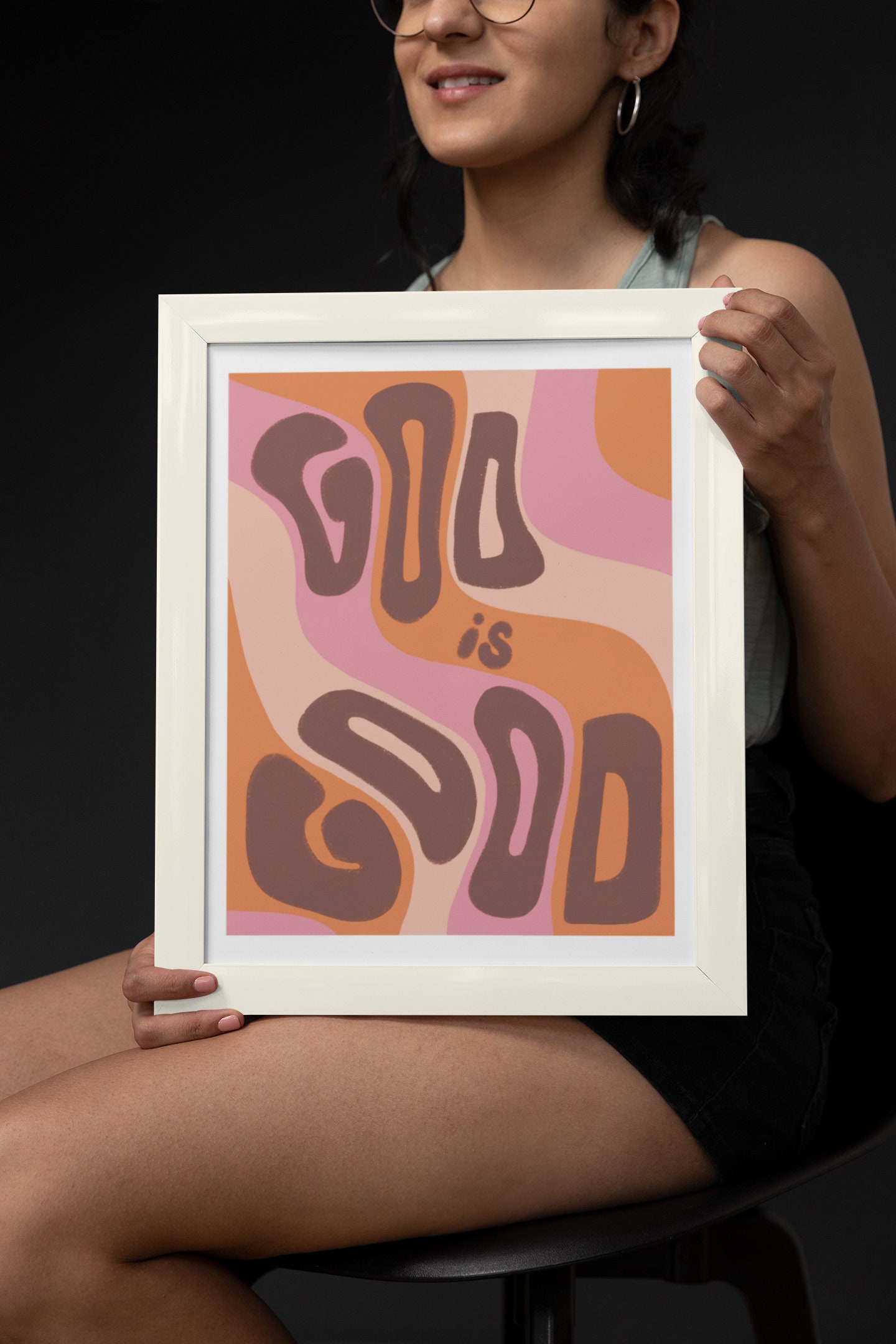 God is Good Wall Art Print Instant Digital Download Funky - Etsy