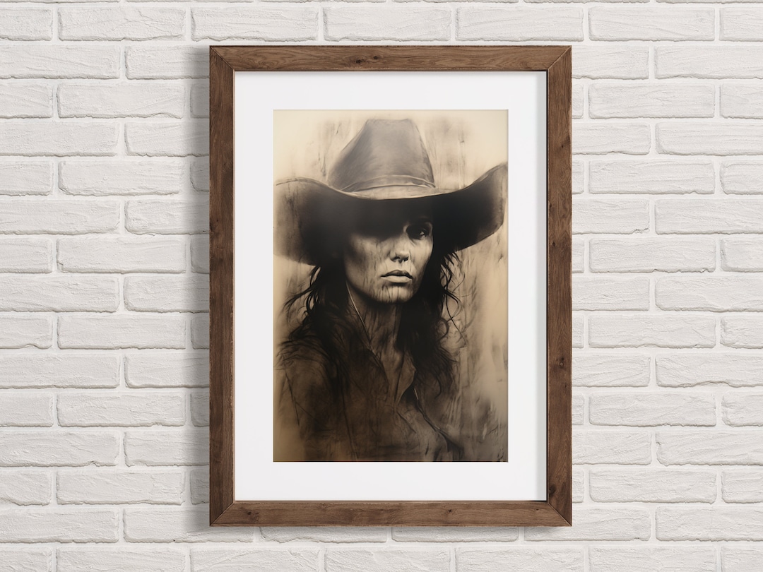 Cowgirl Fine-art Print | Modern Western, Farmhouse, Rustic ...