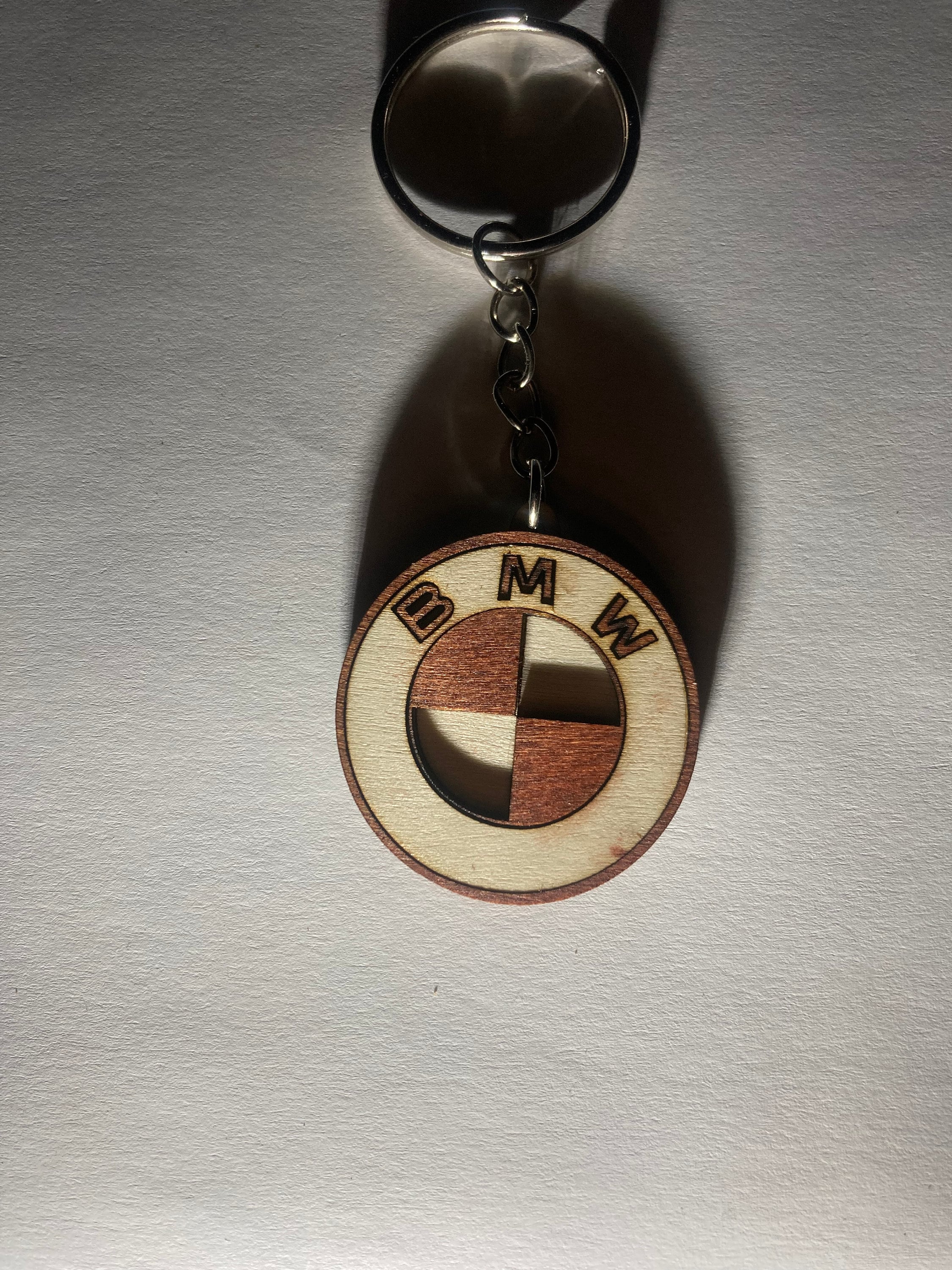 Wooden Car Logo Keychain - Etsy