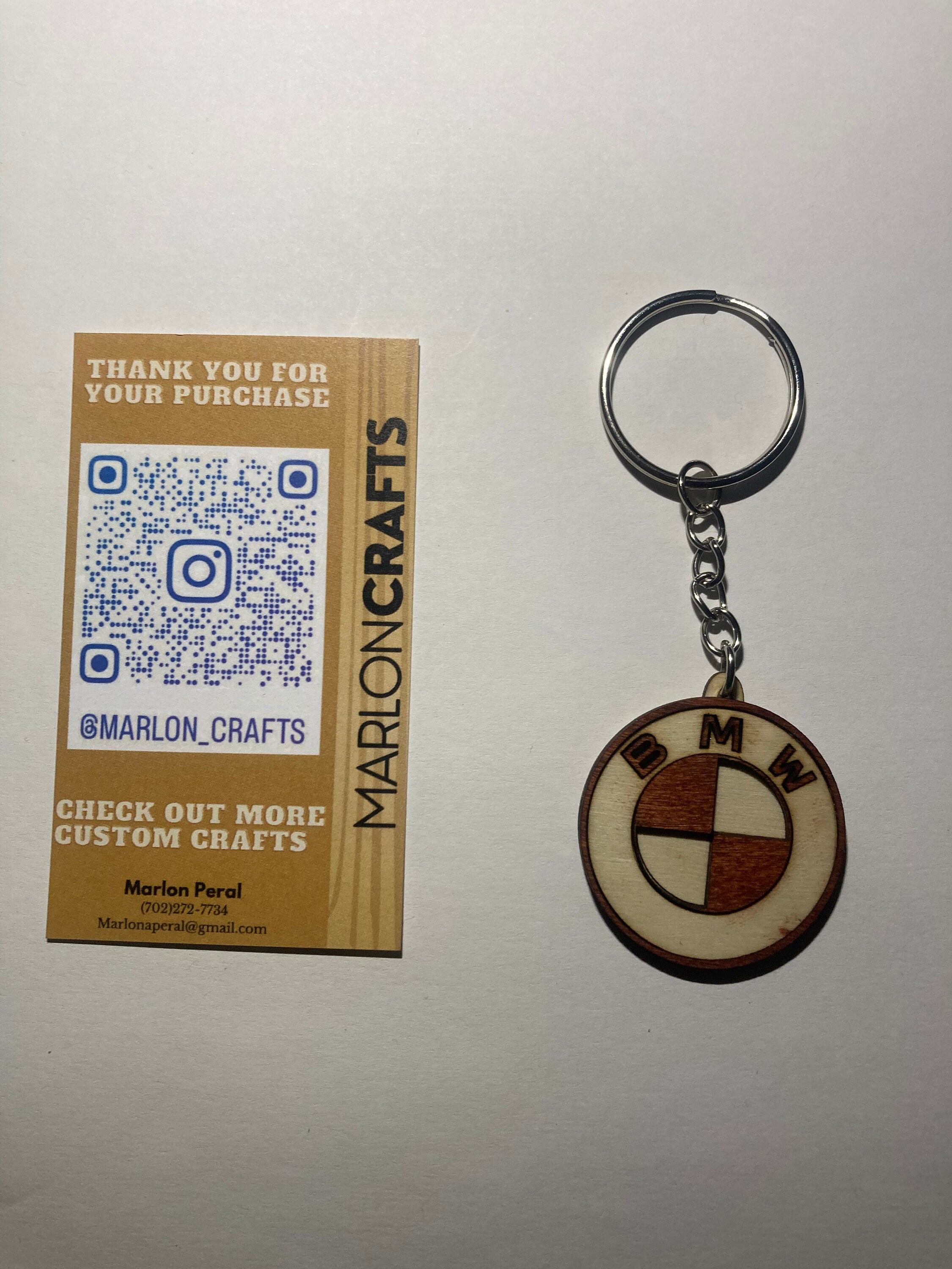 Wooden Car Logo Keychain - Etsy
