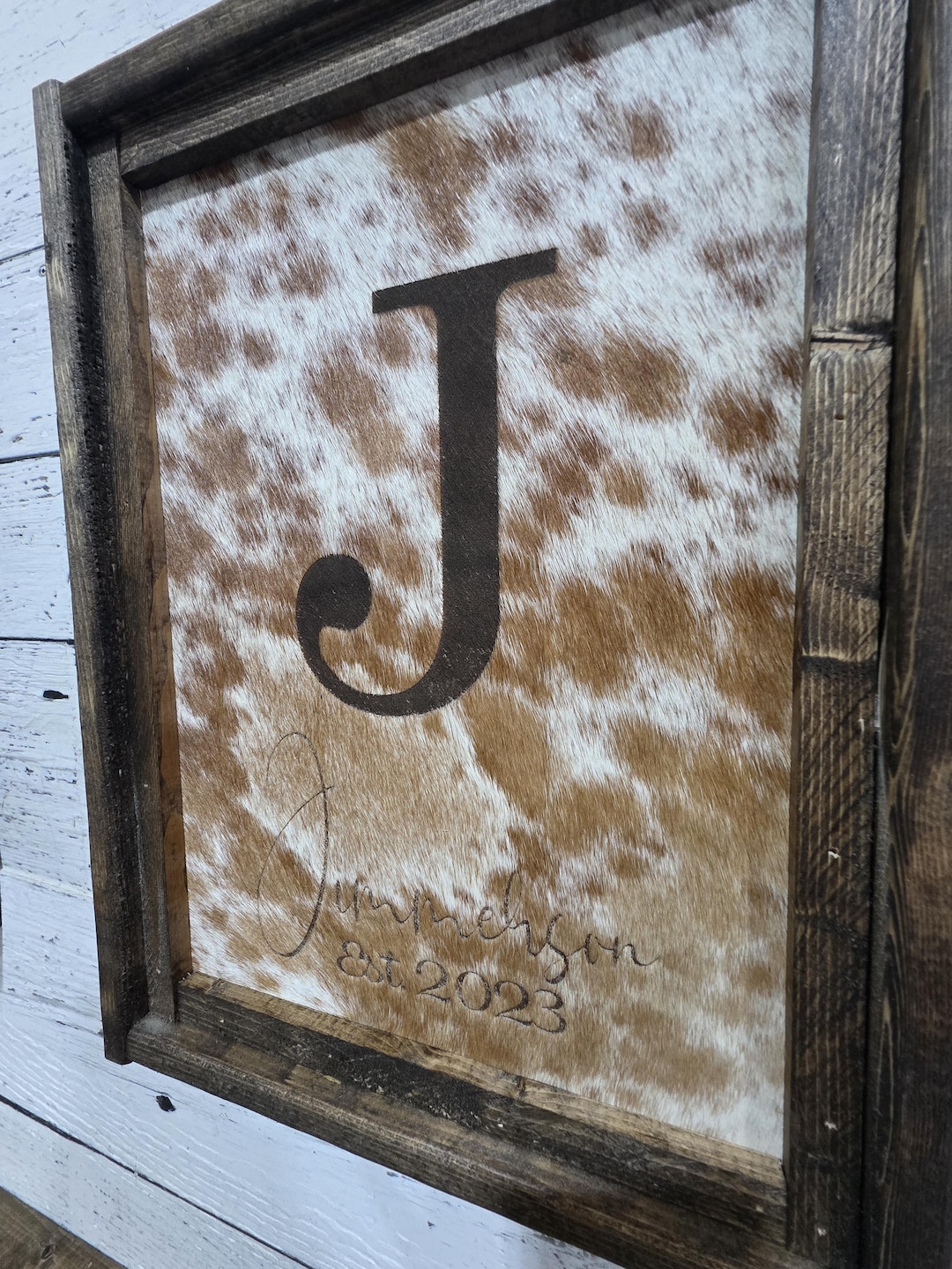 Personalized Genuine Cowhide Branding Sign - Etsy