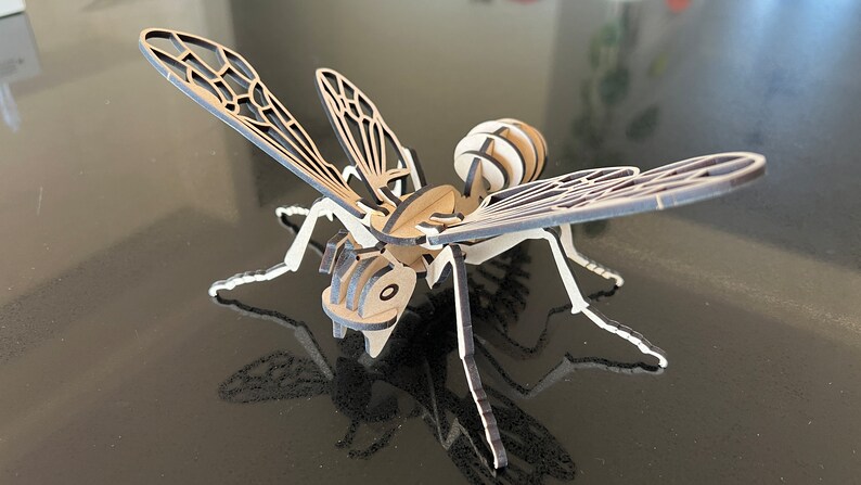 Wooden Bee Puzzle 3D Laser Cut Svg Dxf - Etsy Australia