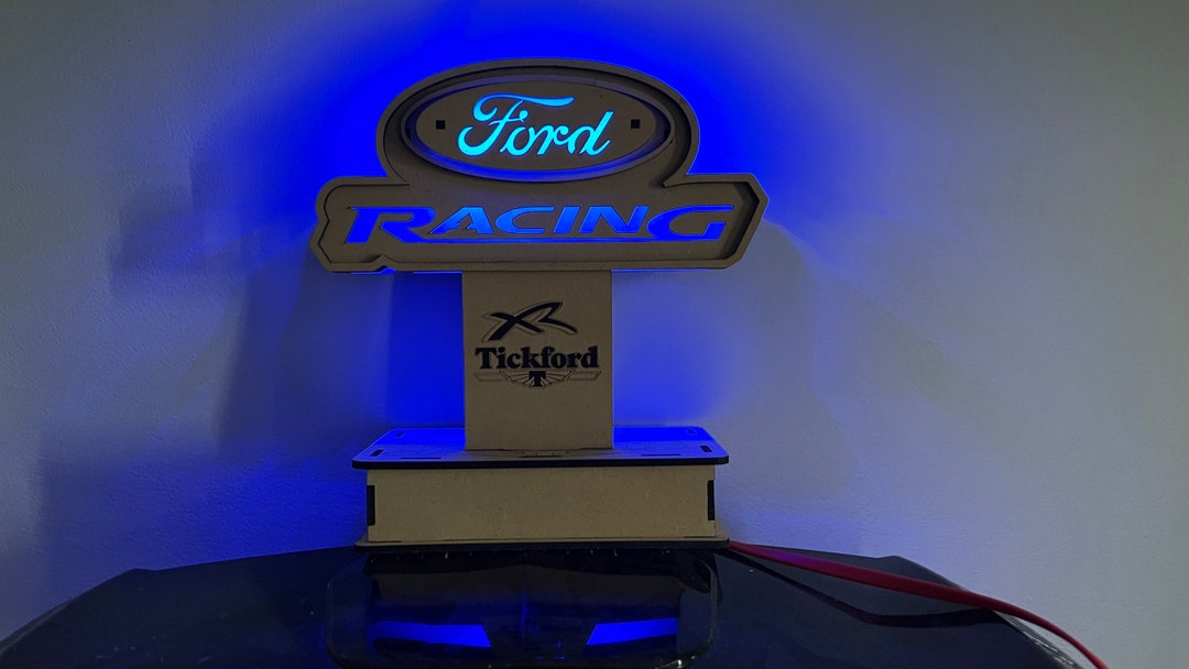 Ford Racing Night Light Sign, Banner, Display, Novelty, Laser, Svg ...