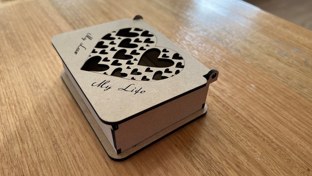 Ring Box Laser Cut SVG DXF - Etsy