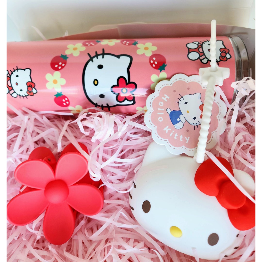 Cute Kitty Gift Set Tumbler Custom Birthday Present Personalized Gift ...