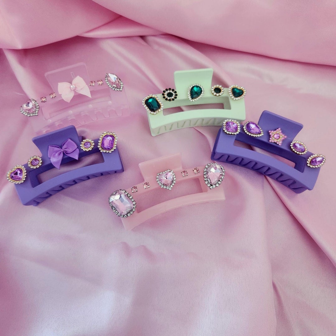 Gemstone Claw Clip Bridesmaid Wedding Gift Hair Accessories for Her ...