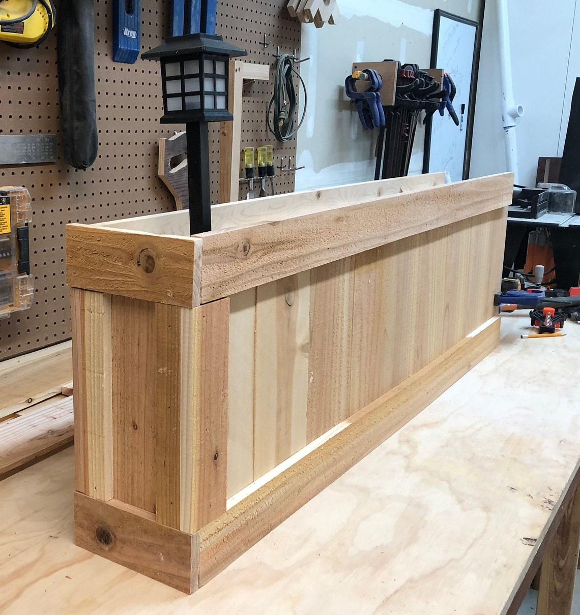 Cedar Decor Wall Yard Decor Planter Retaining Wall - Etsy