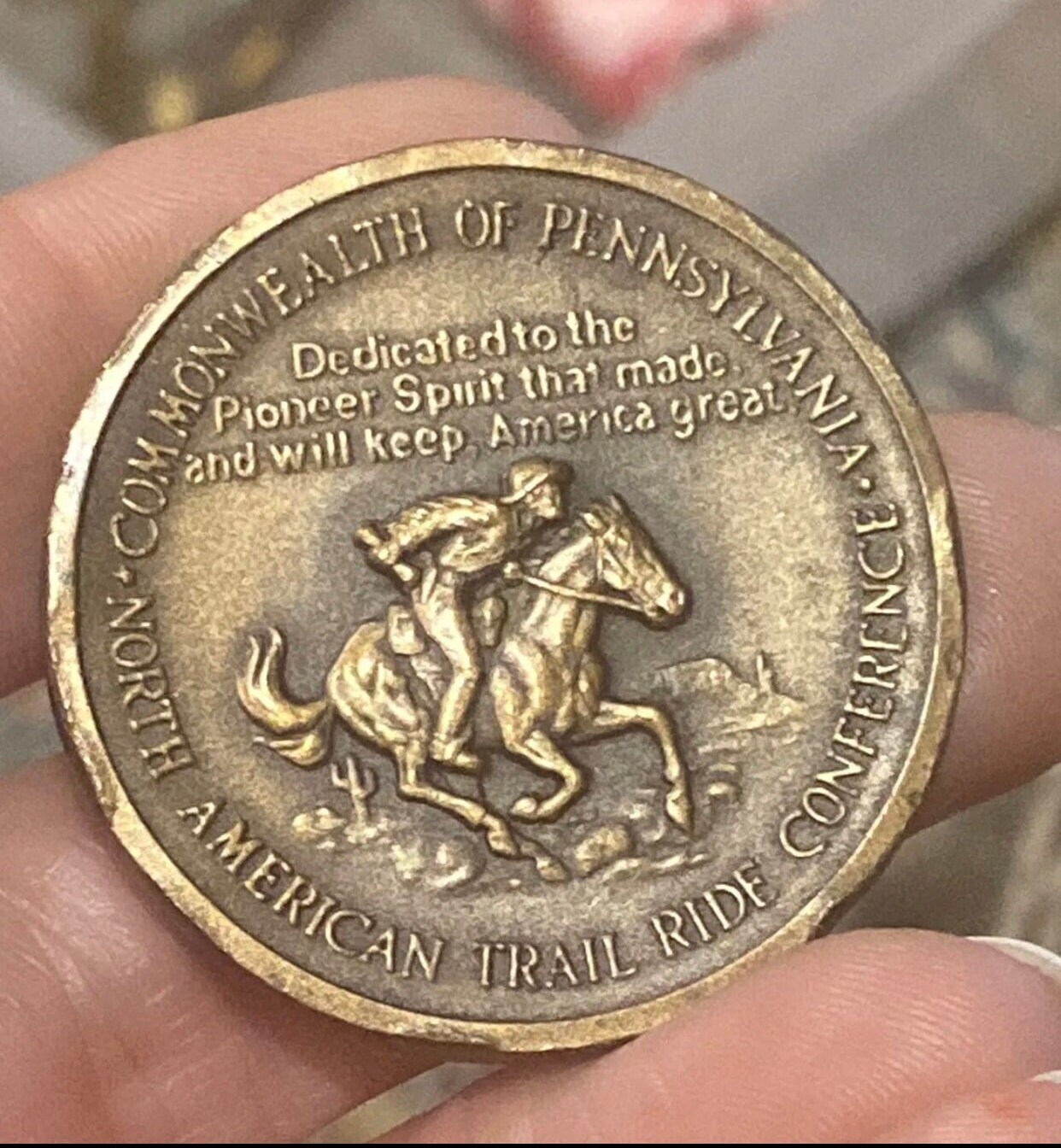 Rare1976bicentennial Wagon Train Pilgrimage Token / Coin american Trail ...