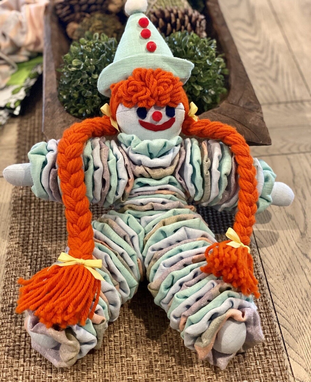 Vtghomemadeyo Yo Circus Clown Girl Elastic Limbspatchwork Scrap Quilt ...