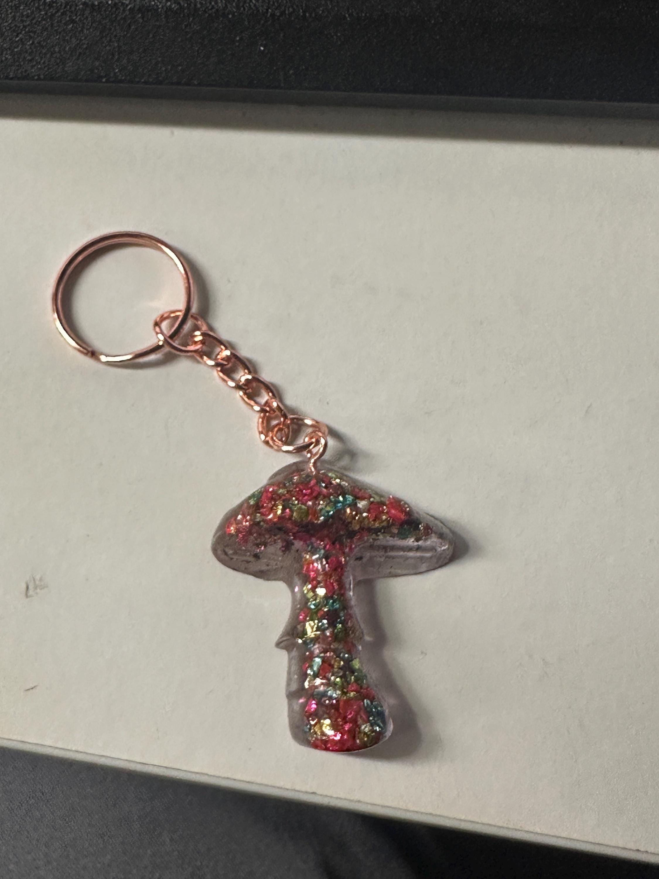 Mini Mushroom Keychain: Funky Statement Piece - Etsy