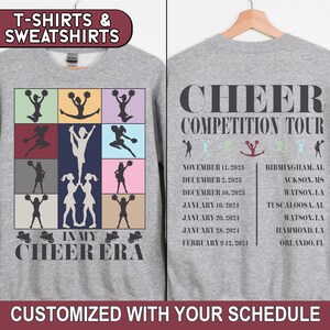 Custom Cheer Era Shirt, Concert Tour Style Personalized Sweatshirt ...