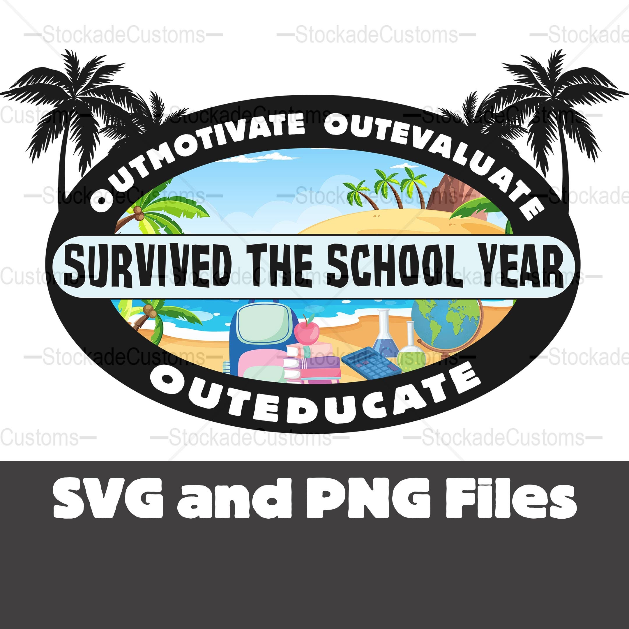 Survivor Logo SVG Teacher Survived the School Year Logo - Etsy Australia