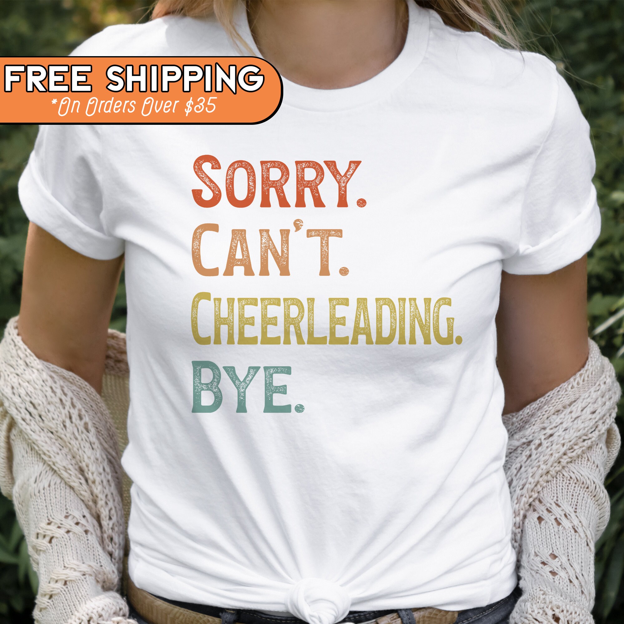 Sorry Can't Cheerleading Bye Shirt, Cheer Sweatshirt, Game Day T-shirt ...