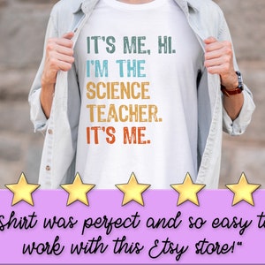 I'm the Science Teacher Shirt, Back to School Tshirt, First Day of ...