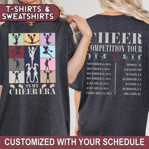 Custom Cheer Era Shirt, Concert Tour Style Personalized Sweatshirt ...