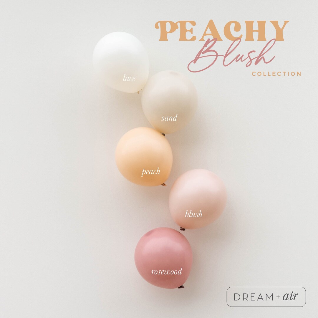 Light Peach DIY Balloon Arch Kit | Peach, Rosewood, Blush | Matte Peach ...