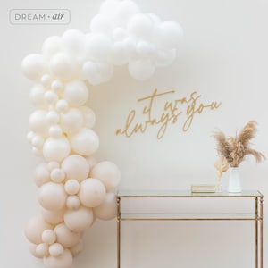 Neutral Cream Beige DIY Balloon Garland Kit | Sand, Beige, White | Soft ...