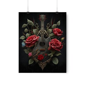 Guitar Poster - Etsy
