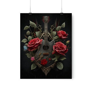 Guitar Poster - Etsy