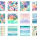 Tropical Beach Digital Paper Pack, Summer Beach Seamless Pattern ...