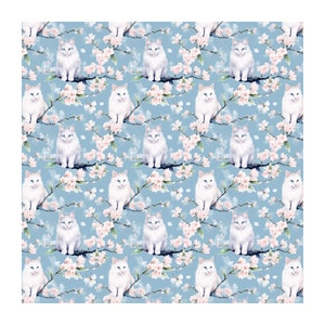 Seamless Chinoiserie Paper, Cat Seamless Pattern, Cat Wallpaper, Cat ...