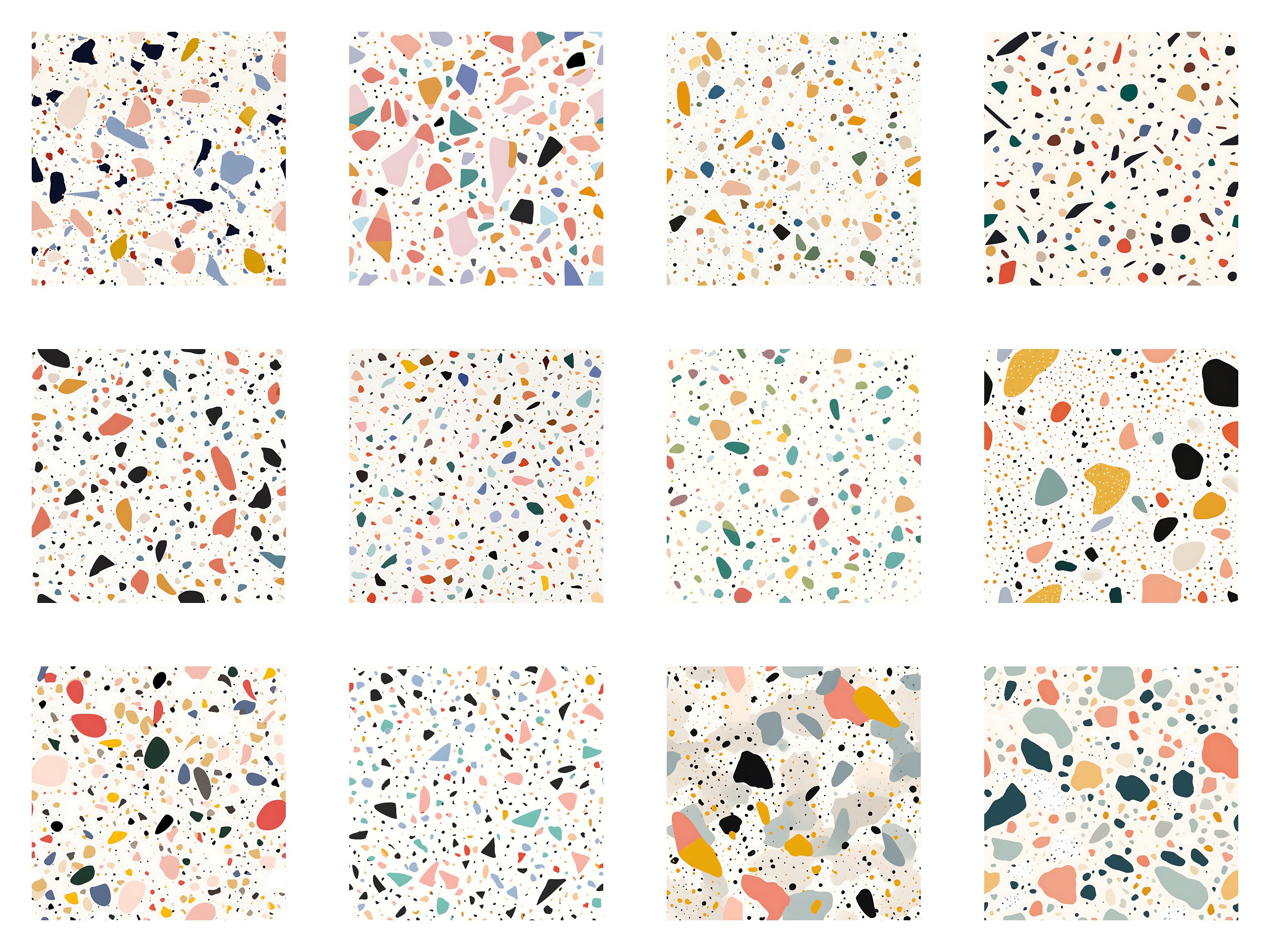 Terrazzo Tile Digital Paper, Terrazzo Seamless Pattern, Tile Wallpaper ...