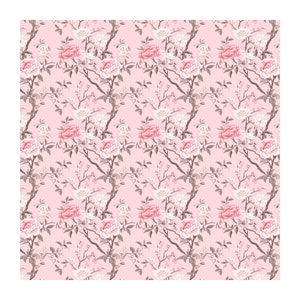 Chinoiserie Seamless Pattern, Chinoiserie Pink Digital Paper, Asian ...