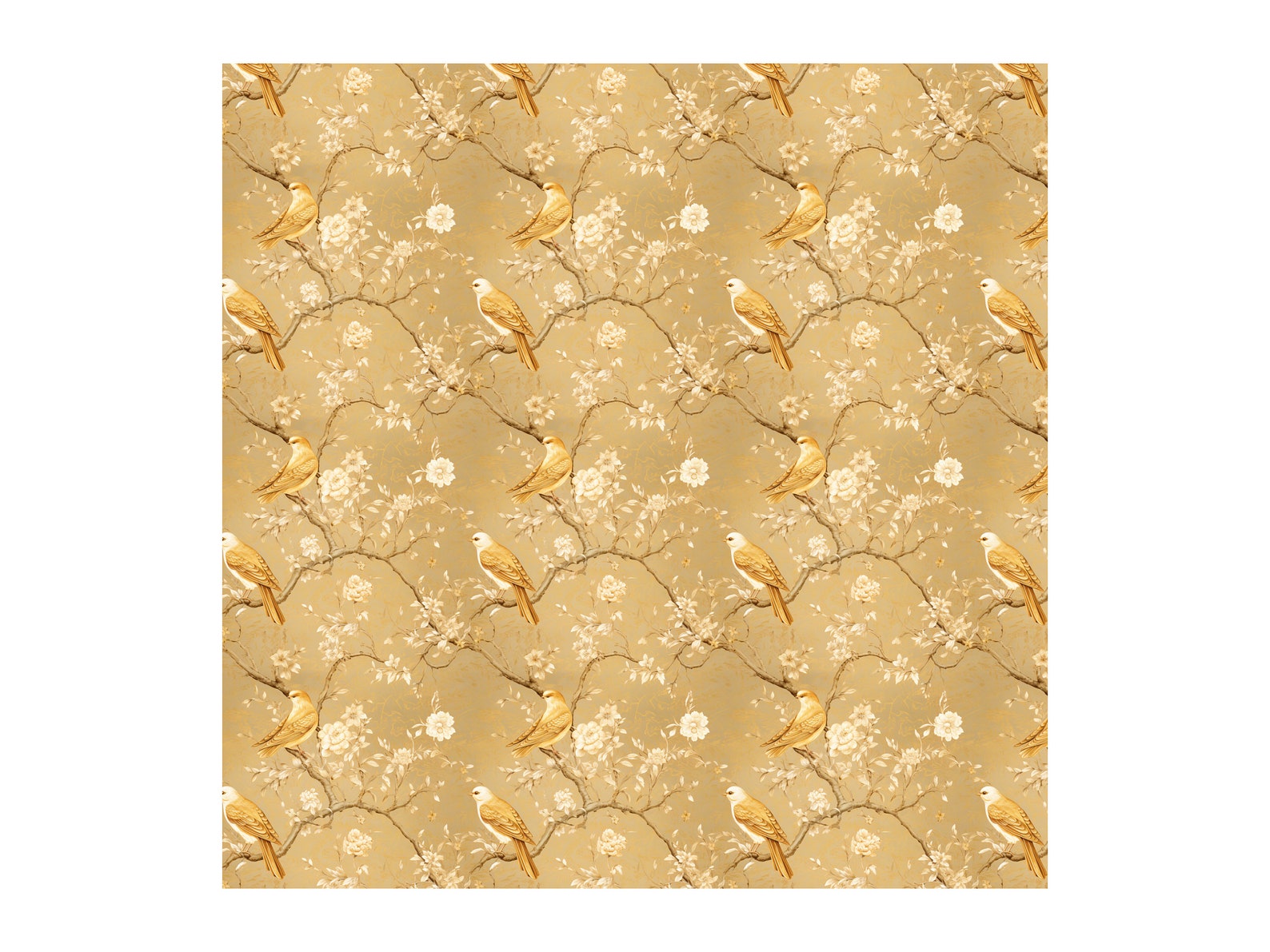Chinoiserie Wallpaper, Gold Digital Paper, Asian Gold Wallpaper, Gold ...