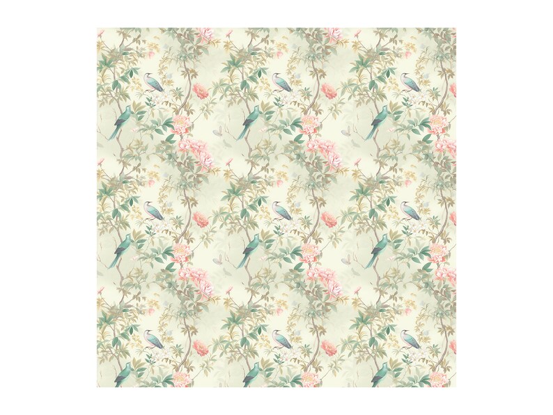 Chinoiserie Digital Paper Chinoiserie Seamless Pattern - Etsy