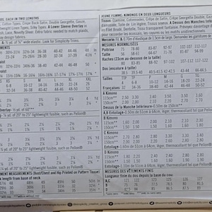 8553 Simplicity Kimono Jacket Pattern PREOWNED Size XXS to XXL - Etsy