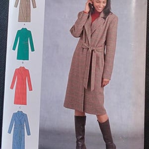 8796 Simplicity Sewing Pattern Misses'/ Miss Petite Lined Coats Sz 6-14 ...