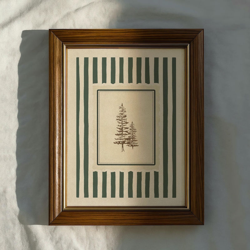 Green Tree Art Print - Etsy