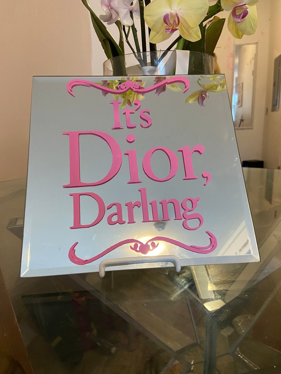 Pink Vinyl Dior Decal/ Sticker Its Dior Darling - Etsy
