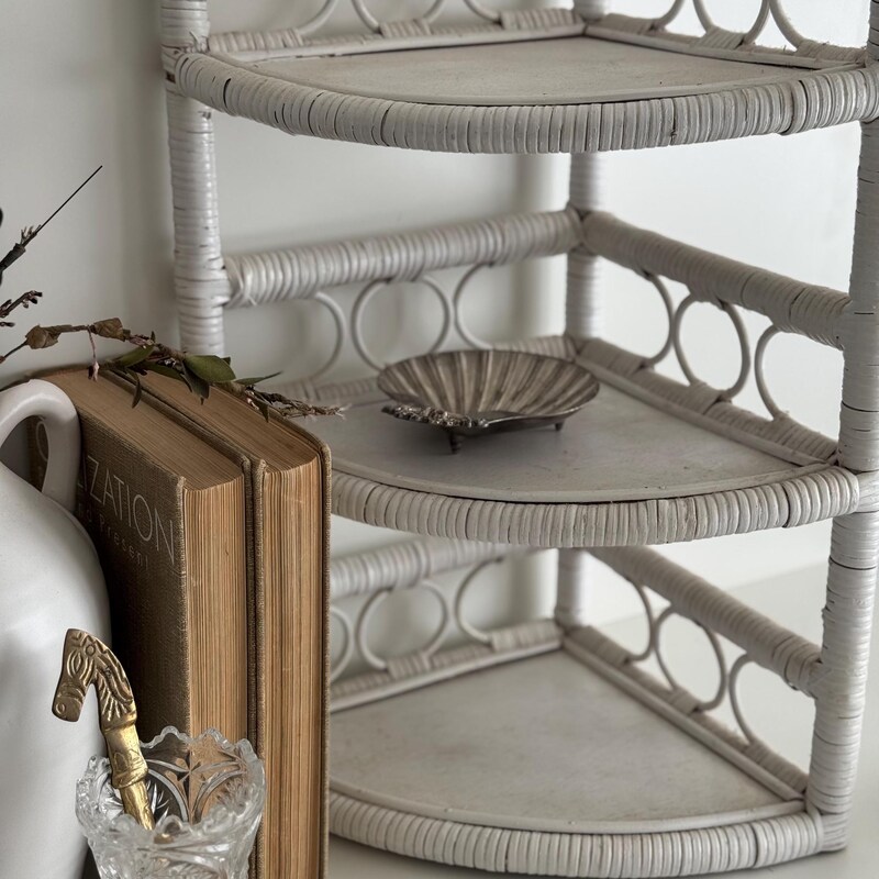 Wicker Corner Shelf - Etsy