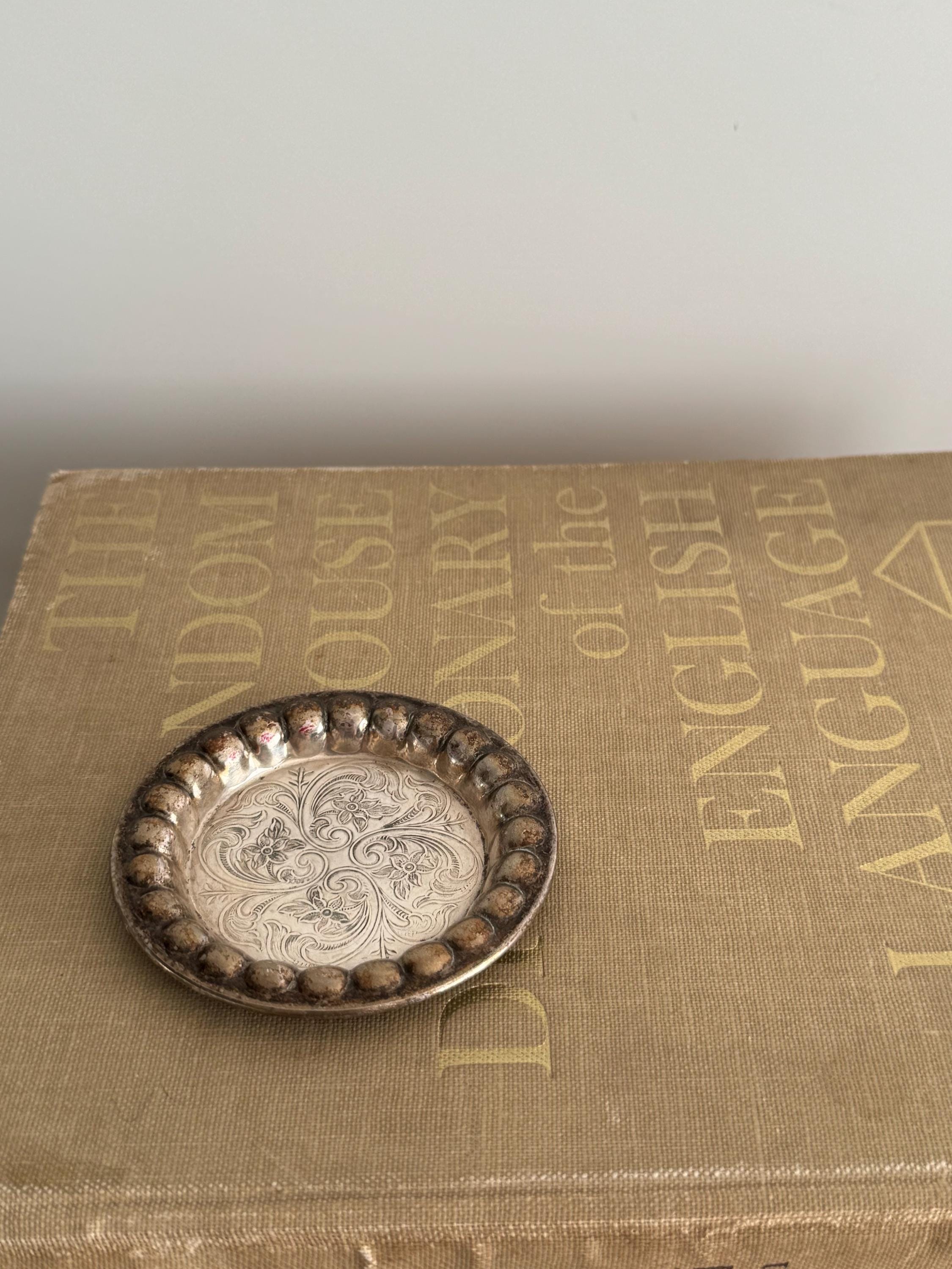 Vintage Salt Dish, Round Trinket Tray, Vintage Home Decor - Etsy